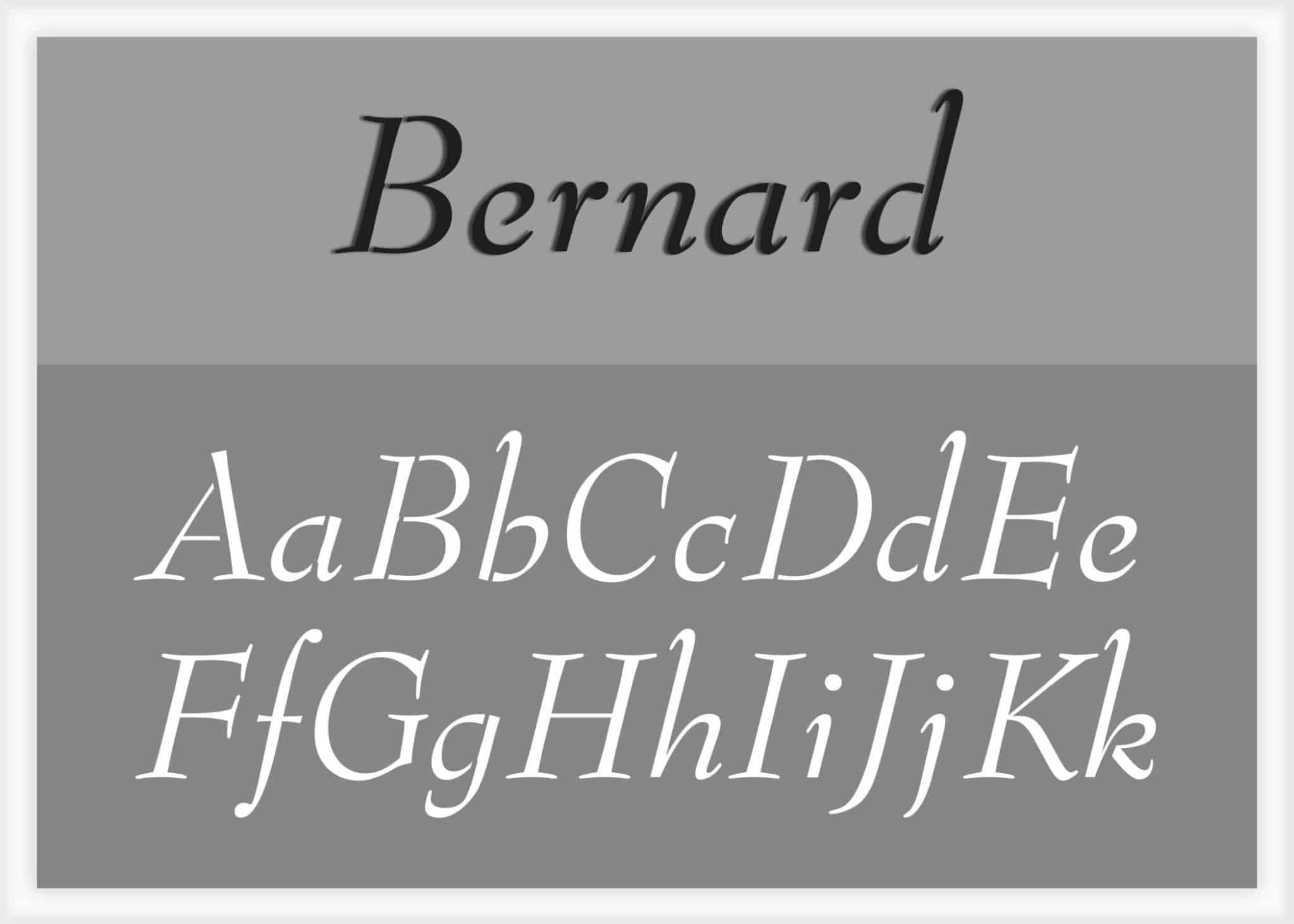 Bernard Font Alphabet Stencil | Letter Stencils | Stencils Online