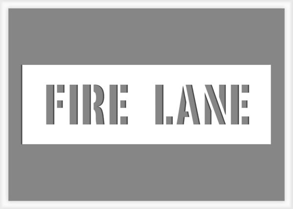 Fire Lane Stencil | Parking Lot Stencils | Stencils Online