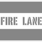Fire Lane Stencil | Parking Lot Stencils | Stencils Online