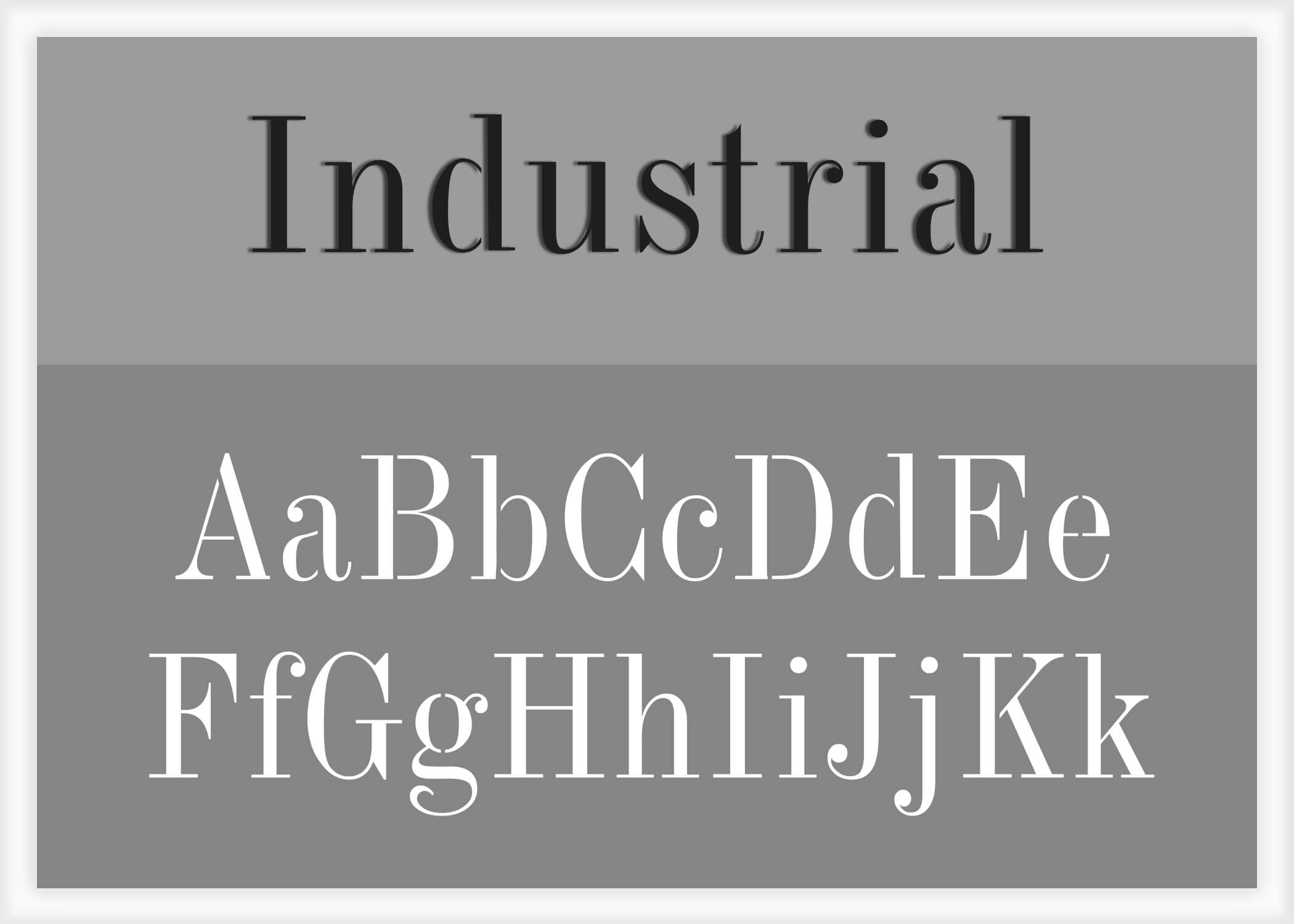 Industrial Font Alphabet Stencil | Letter Stencils | Stencils Online