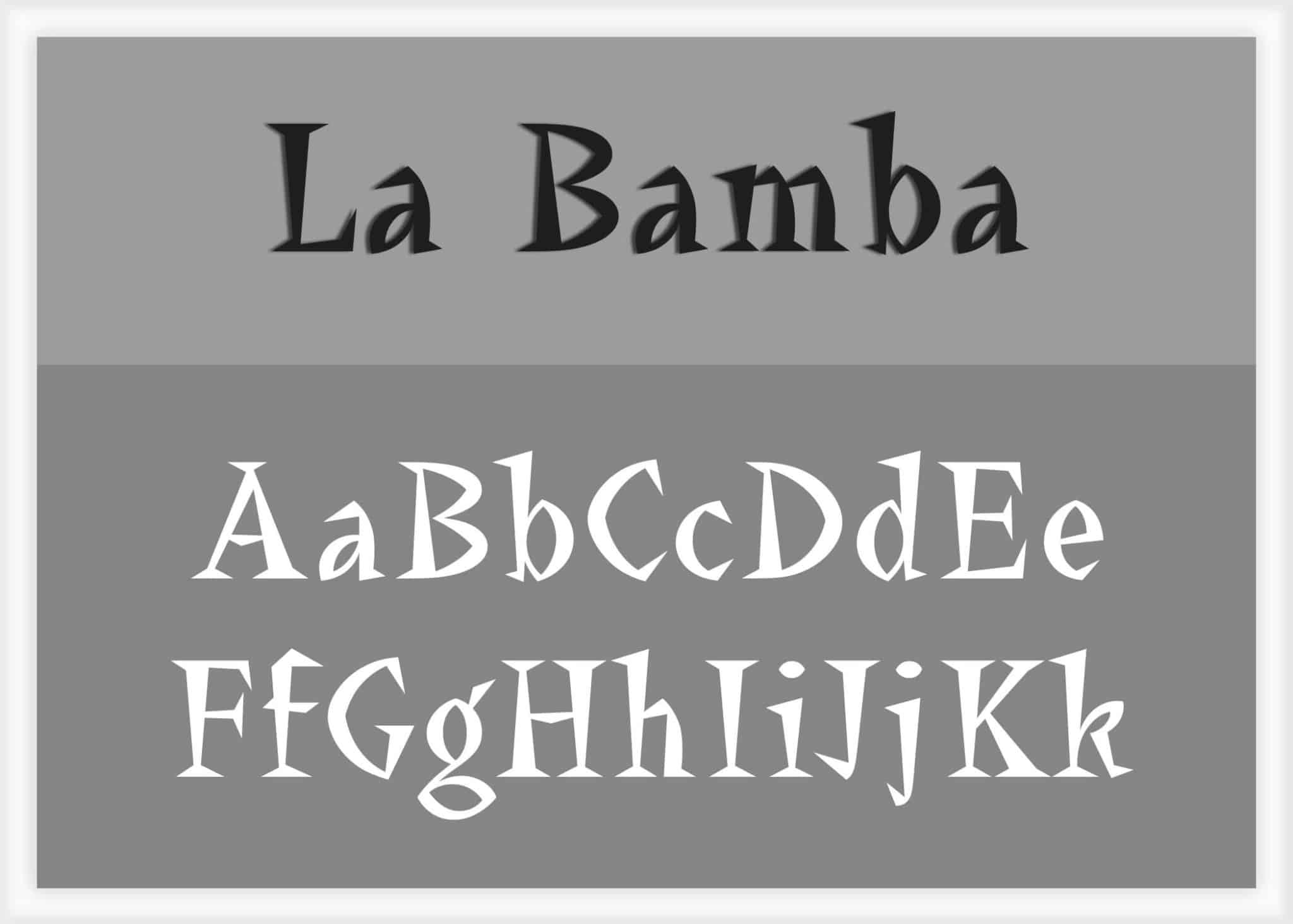 La Bamba Font Alphabet Stencil | Letter Stencils | Stencils Online