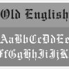 Old English Font Alphabet Stencil | Letter Stencils | Stencils Online