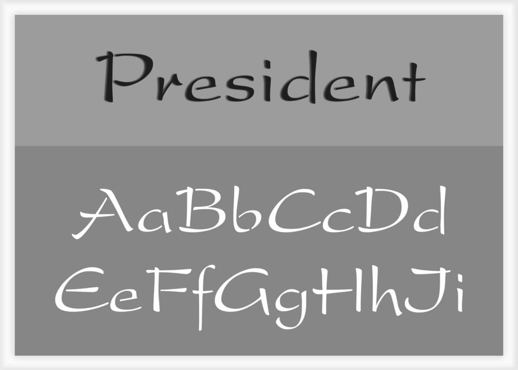 President Font Alphabet Stencil | Letter Stencils | Stencils Online