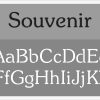 Souvenir Font Alphabet Stencil | Letter Stencils | Stencils Online