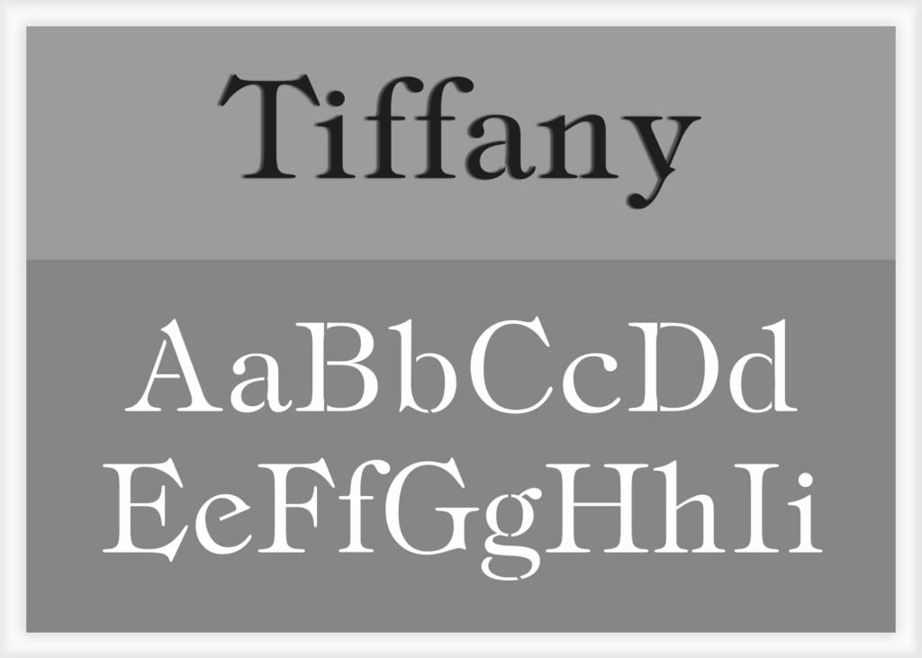 Tiffany Font Alphabet Stencil | Letter Stencils | Stencils Online