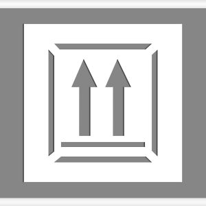 Handle With Care Text Stencil | Shipping Stencils | Stencils Online