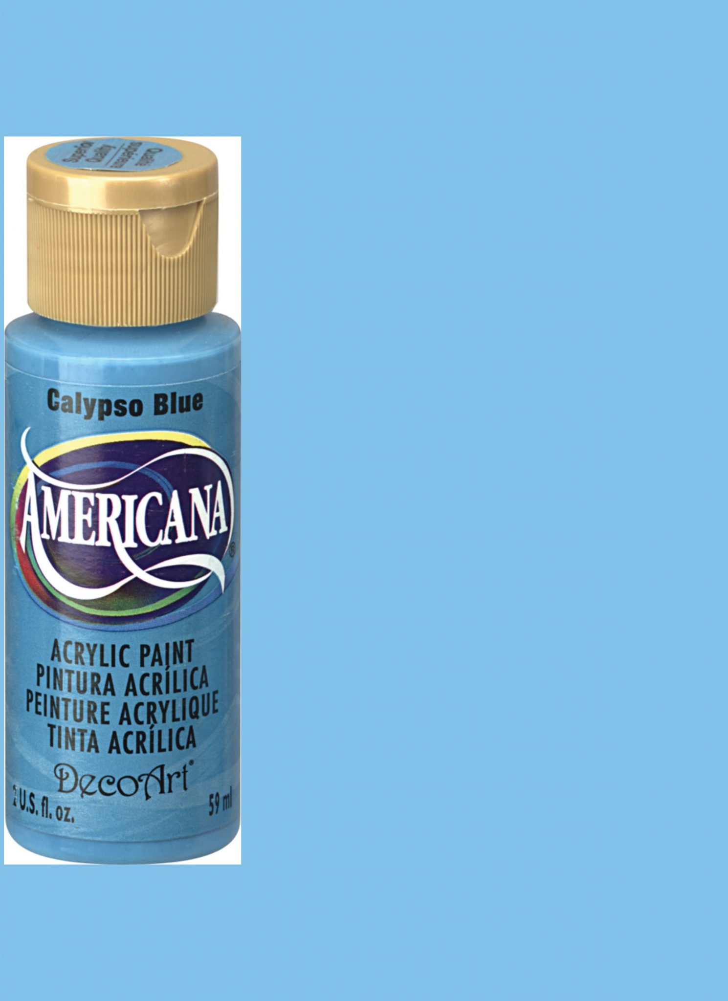 Calypso Blue Acrylic Paint | Stencil Supplies | Stencils Online