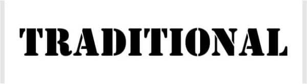 Stencil Font Gallery