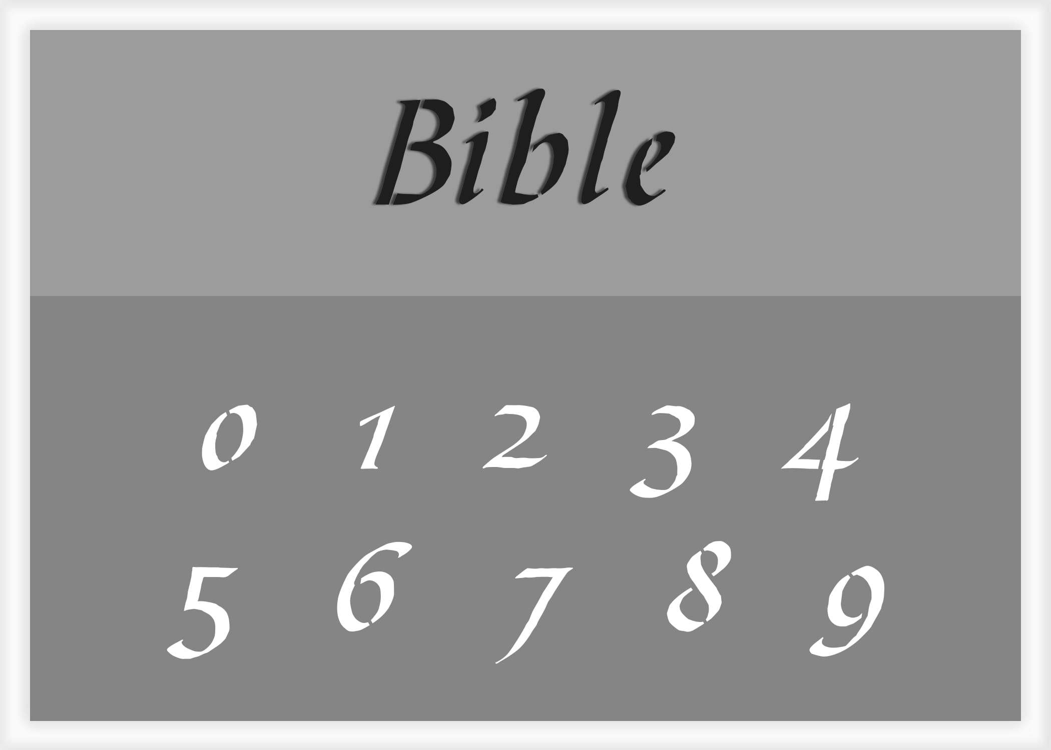Bard Font Number Stencil | Stencil Numbers | Stencils Online