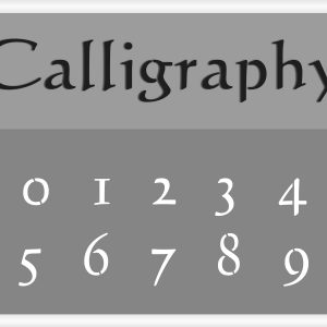 Old English Number Stencil | Stencil Numbers | Stencils Online